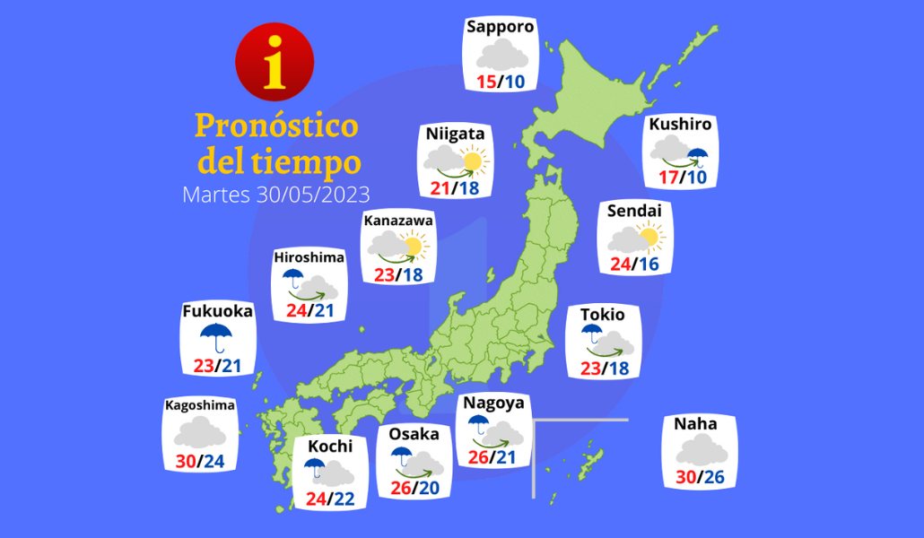 Pronóstico del tiempo para Japón: lluvia desde Kanto a Kyushu ...