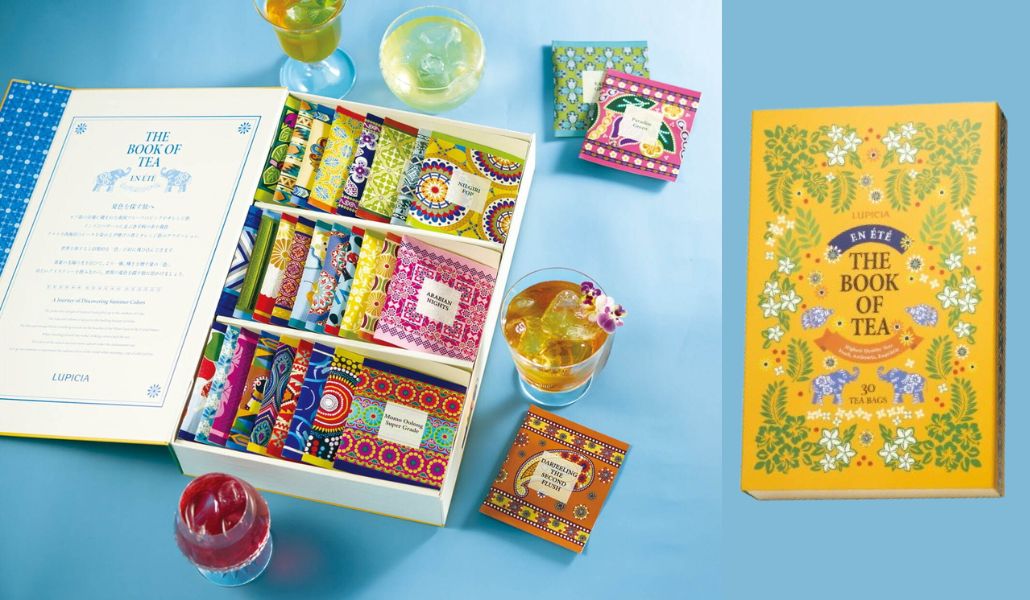 Lupicia presenta su set de té 2025 con empaque en forma de libro ...